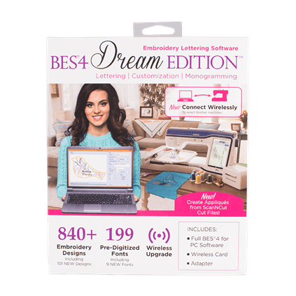 Brother BES 4 Dream Edition Embroidery Lettering Software - SAVE Stores ...