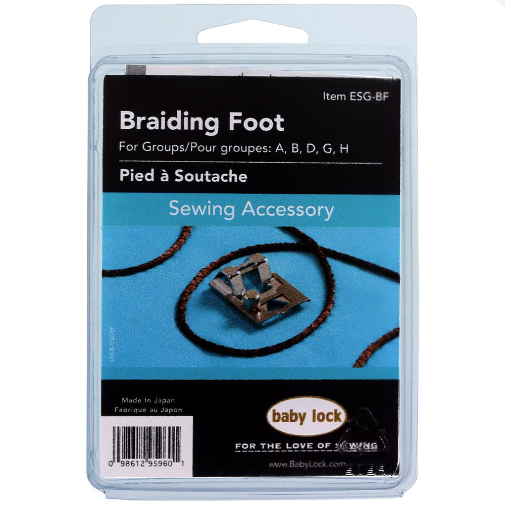 Baby Lock Adjustable Braiding Foot - SAVE Stores | Sewing Machine ...