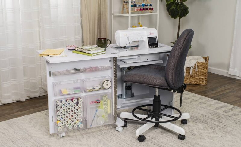 Koala Compact Sewing Cabinet White - Sewing Furniture